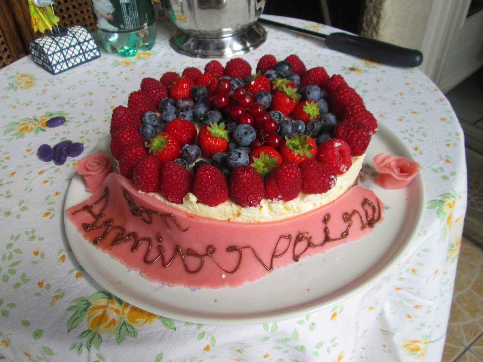 citronnelle et chocolat: Mousse chocolat blanc fruits rouges